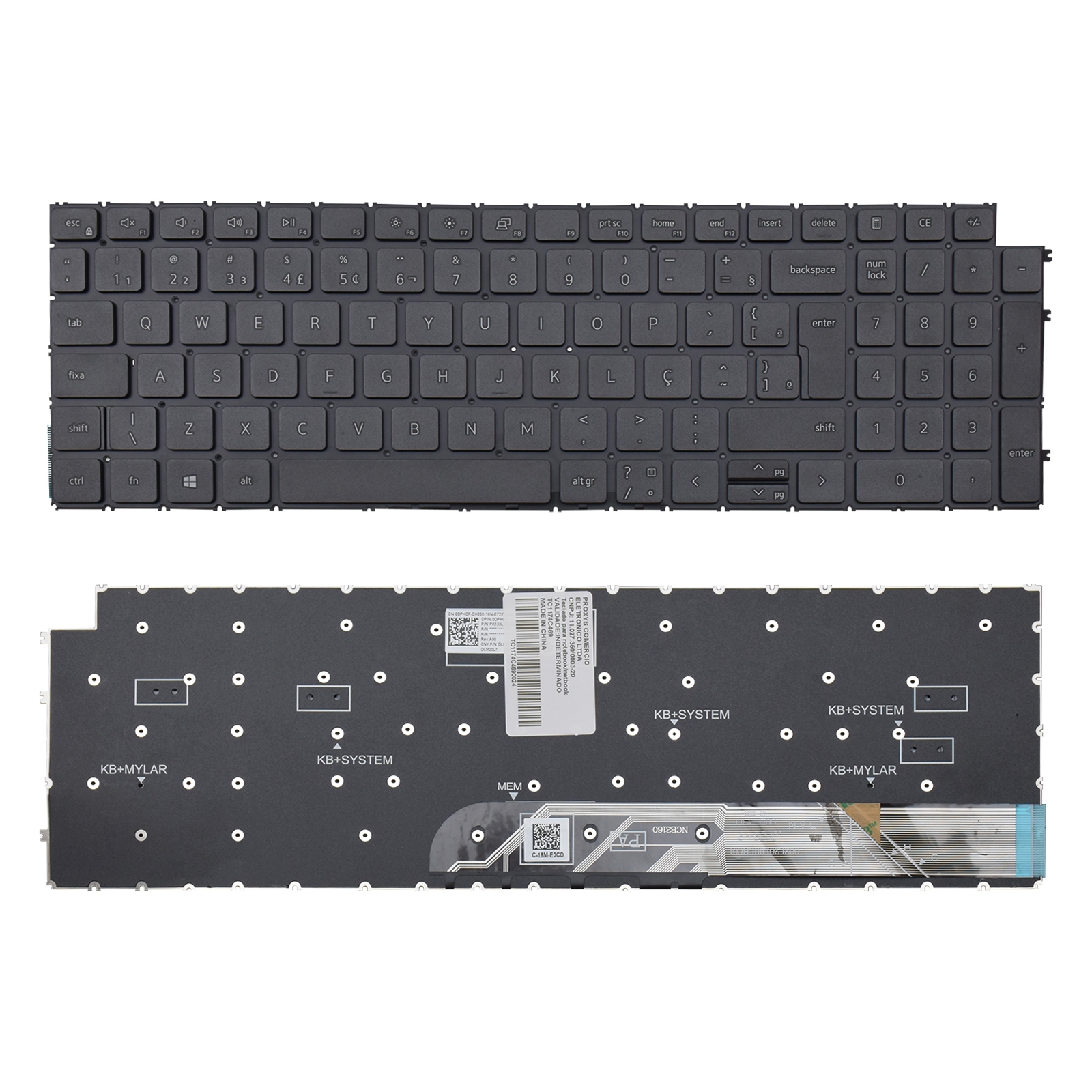 Teclado para Notebook Dell P112F